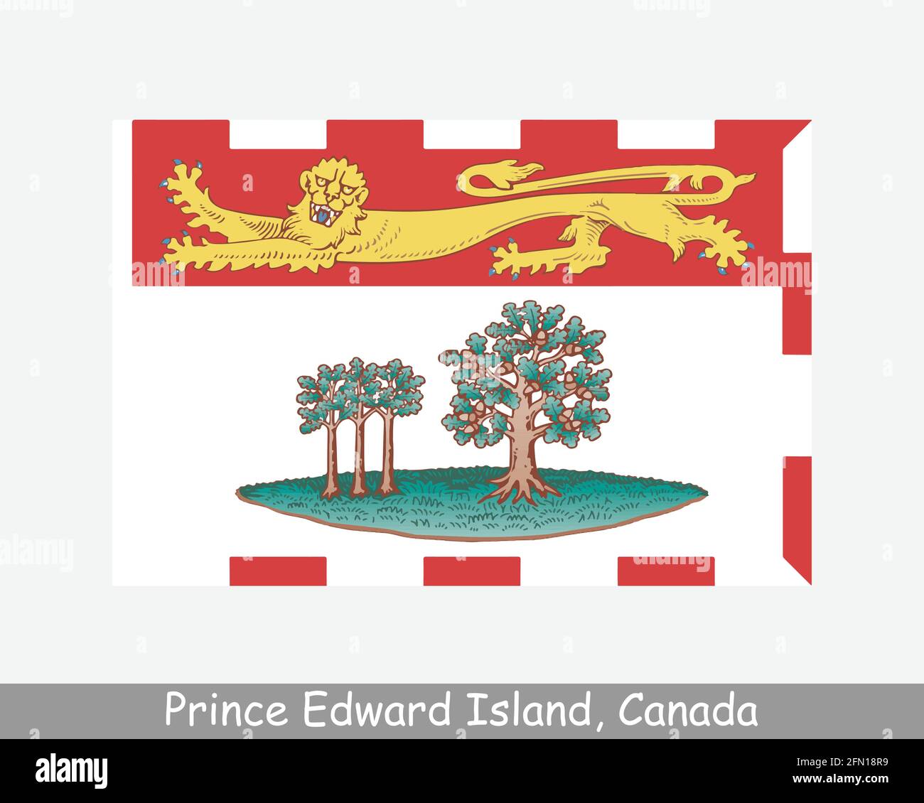 Charlottetown prince edward island art Banque d'images vectorielles - Alamy