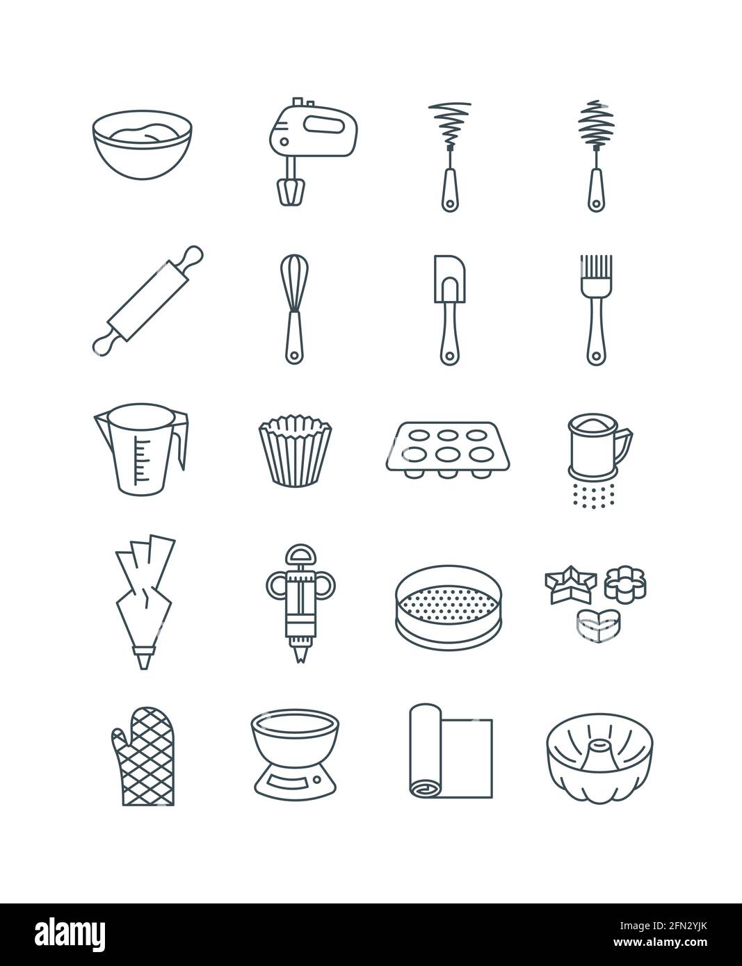 Pictogrammes cuisiner Banque d'images vectorielles - Alamy