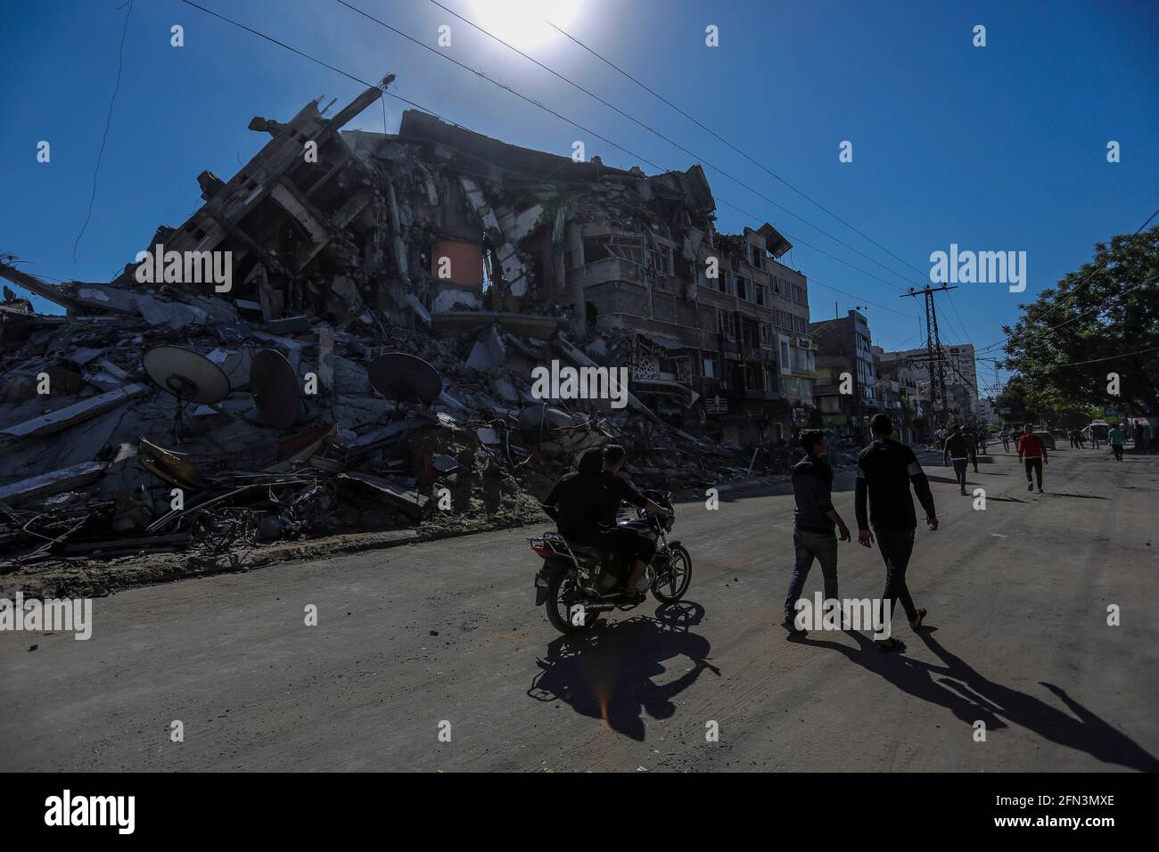 13 mai 2021, Gaza, la bande de Gaza, Palestine : les Palestiniens ...