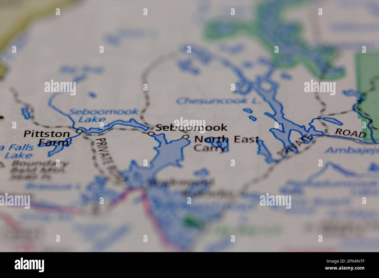 Carte de seboomook Banque de photographies et d’images à haute ...