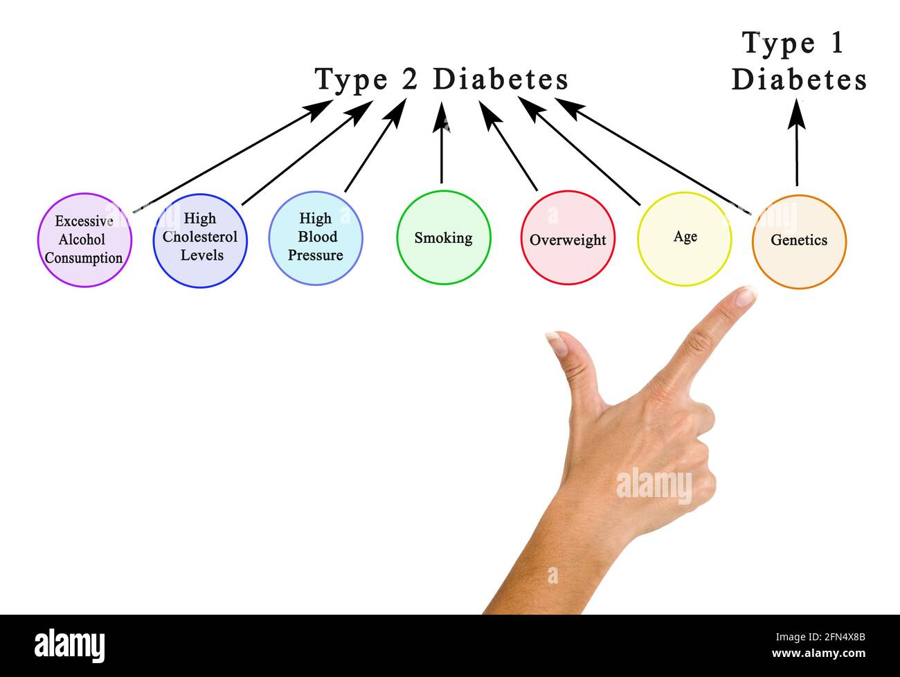 Type 2 diabetes diagram Banque de photographies et d’images à haute ...