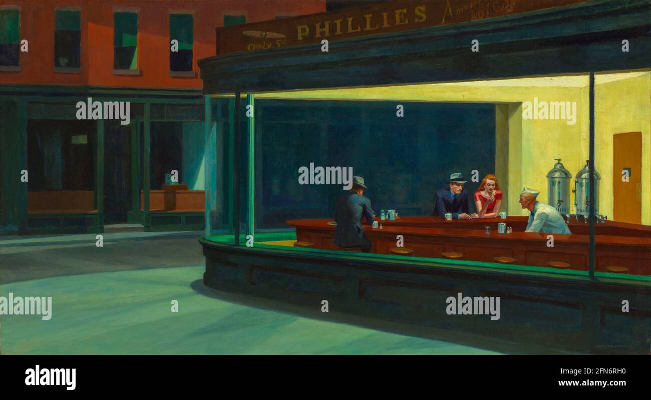 Edward hopper nighthawks Banque de photographies et d’images à haute ...