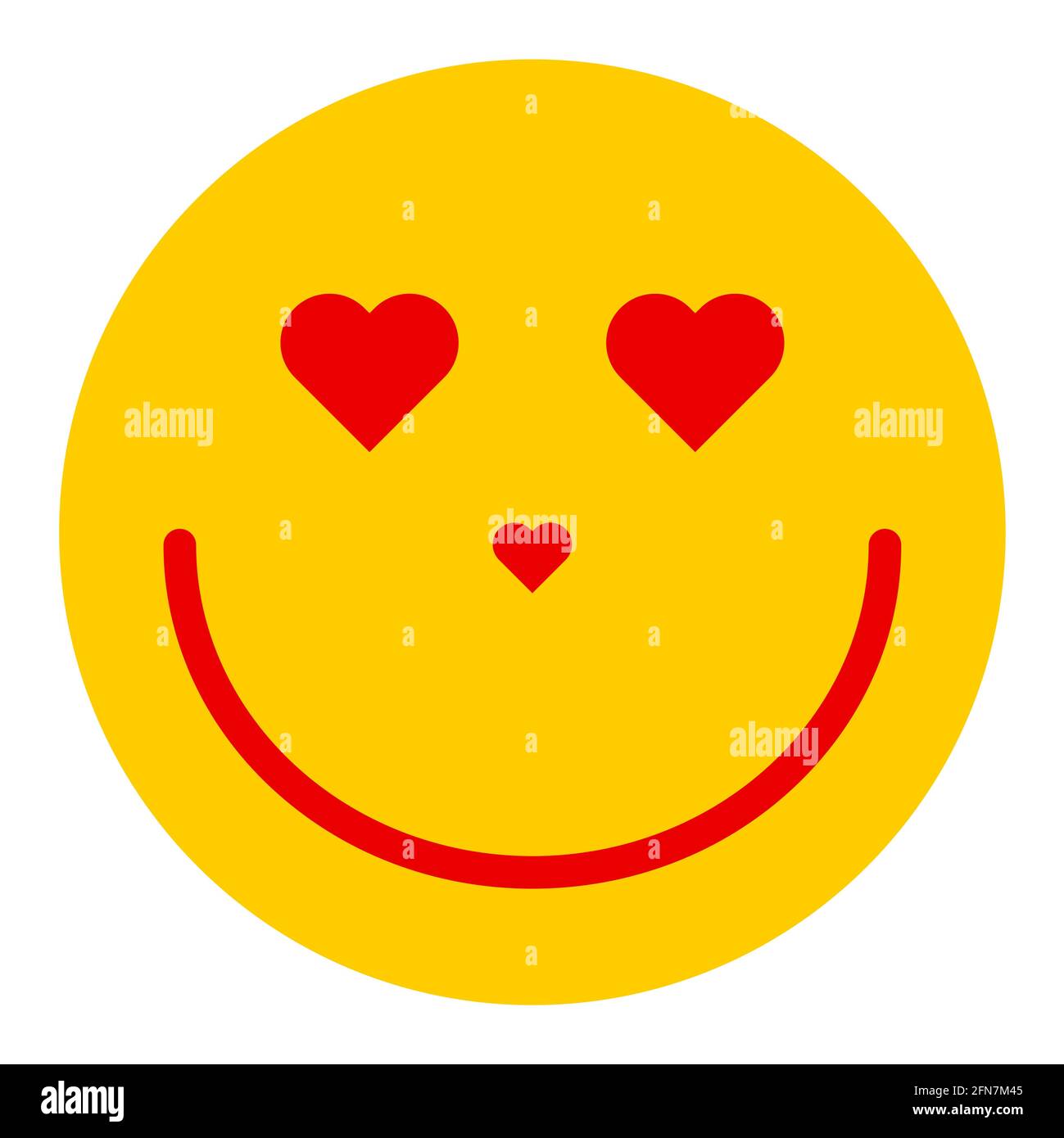 Émoticone sourire heureux face isolée sur fond blanc. Icône de ...