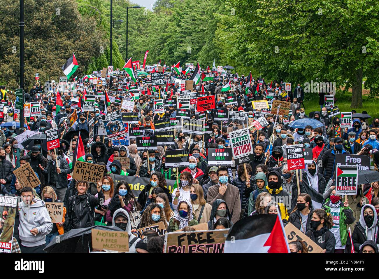 LONDRES 15 mai 2021. Des milliers de manifestants marchent de Marble ...