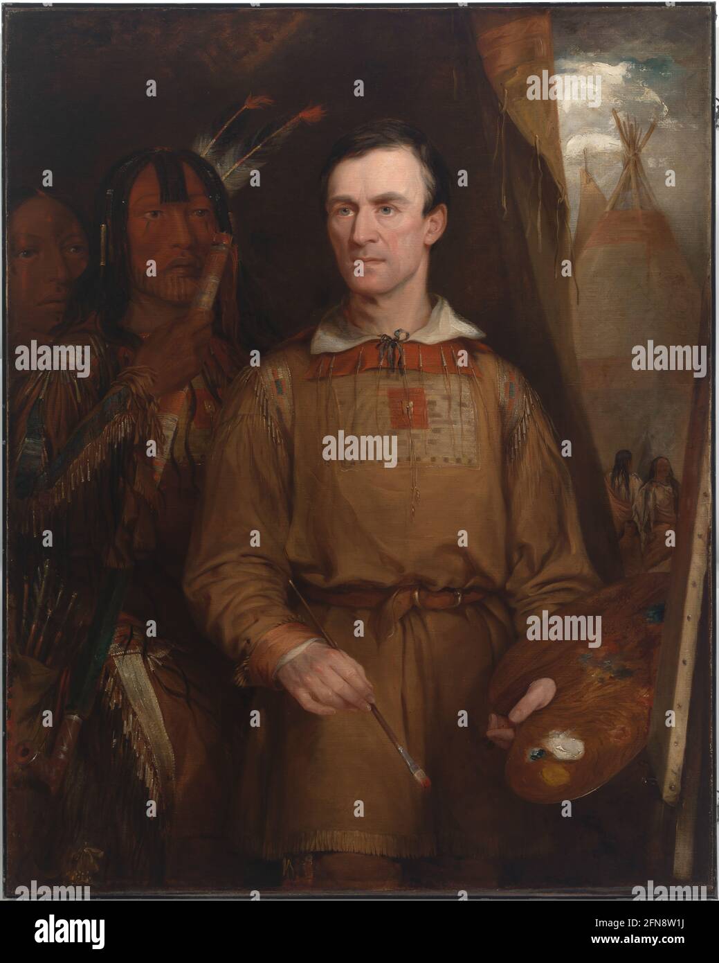 George catlin oil on canvas art Banque de photographies et d’images à ...