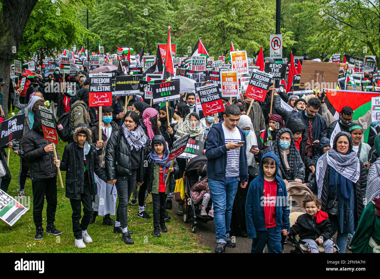 LONDRES 15 mai 2021. Des milliers de manifestants marchent de Marble ...