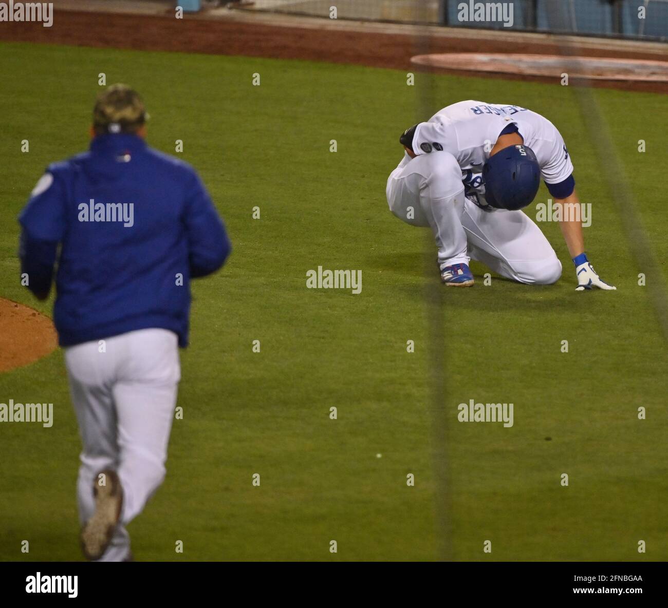 Los Angeles, États-Unis. 16 mai 2021. Corey Seager, l'arrêt court de ...