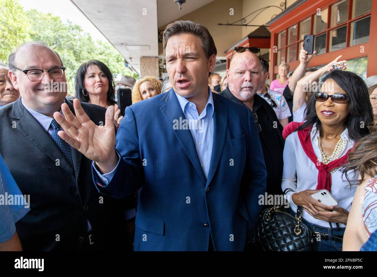 DeSantis, gouverneur républicain de la Floride, assiste à l'ouverture ...