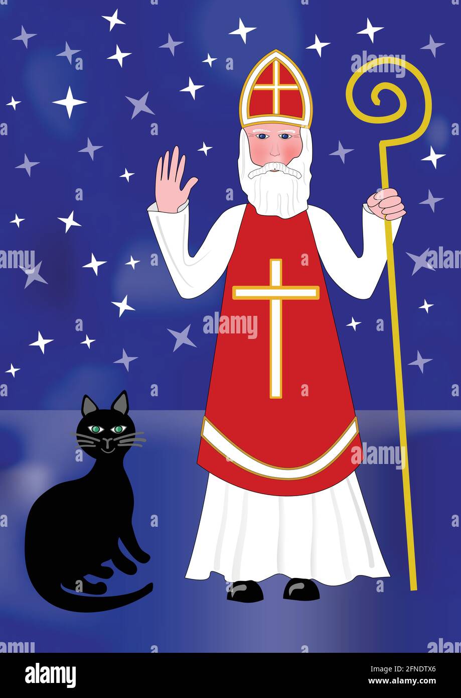 Saint nicolas belgique Banque d'images vectorielles - Alamy