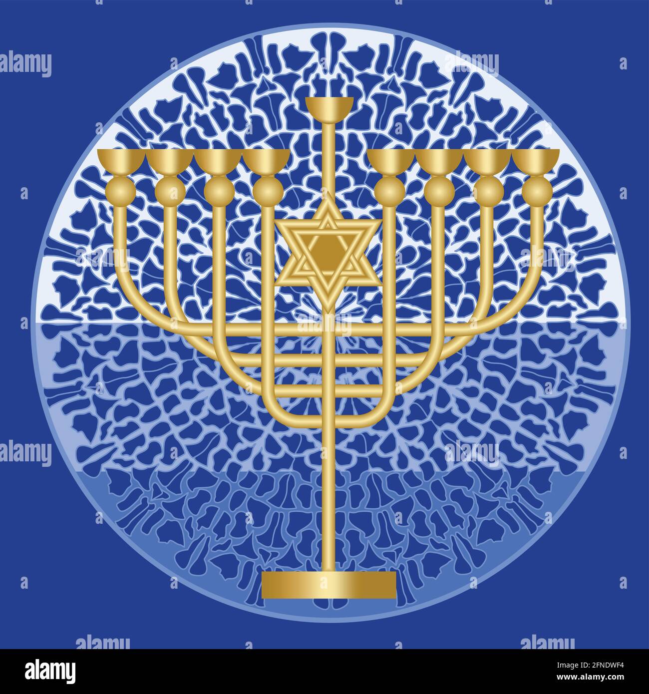 Symbole juif sur fond blanc Banque d'images vectorielles - Alamy