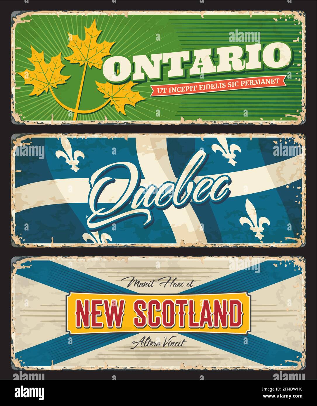 Ontario, Québec et Nouvelle-Écosse les régions et les provinces du ...