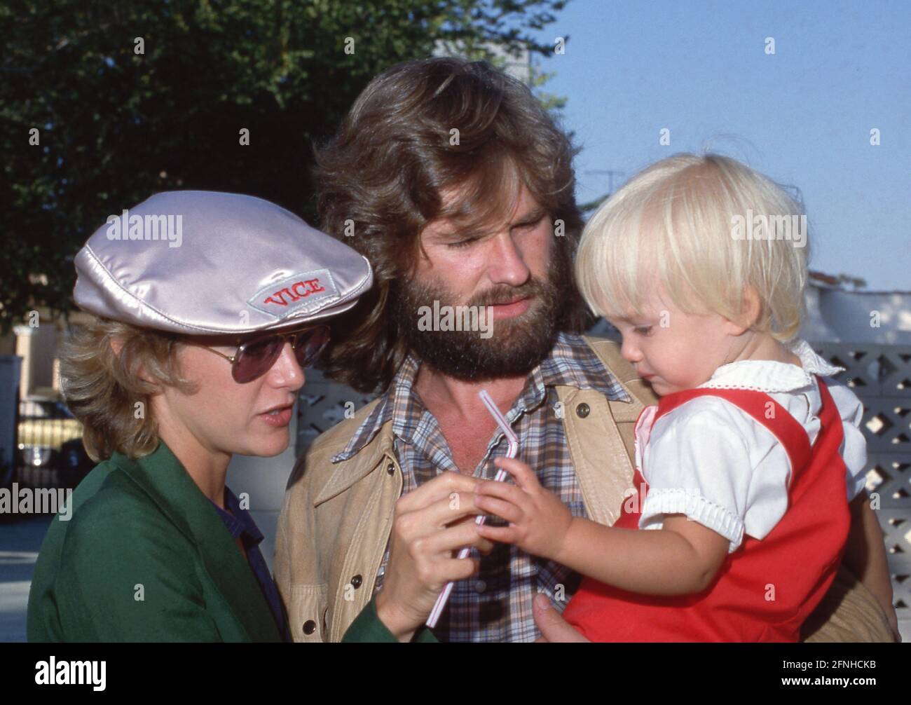 Kurt Russell Season Hubley et son Boston Russell Circa 1981 crédit ...