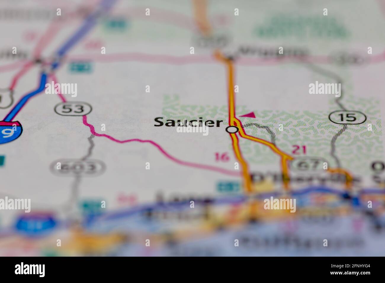 Carte de saucier mississippi Banque de photographies et d’images à ...