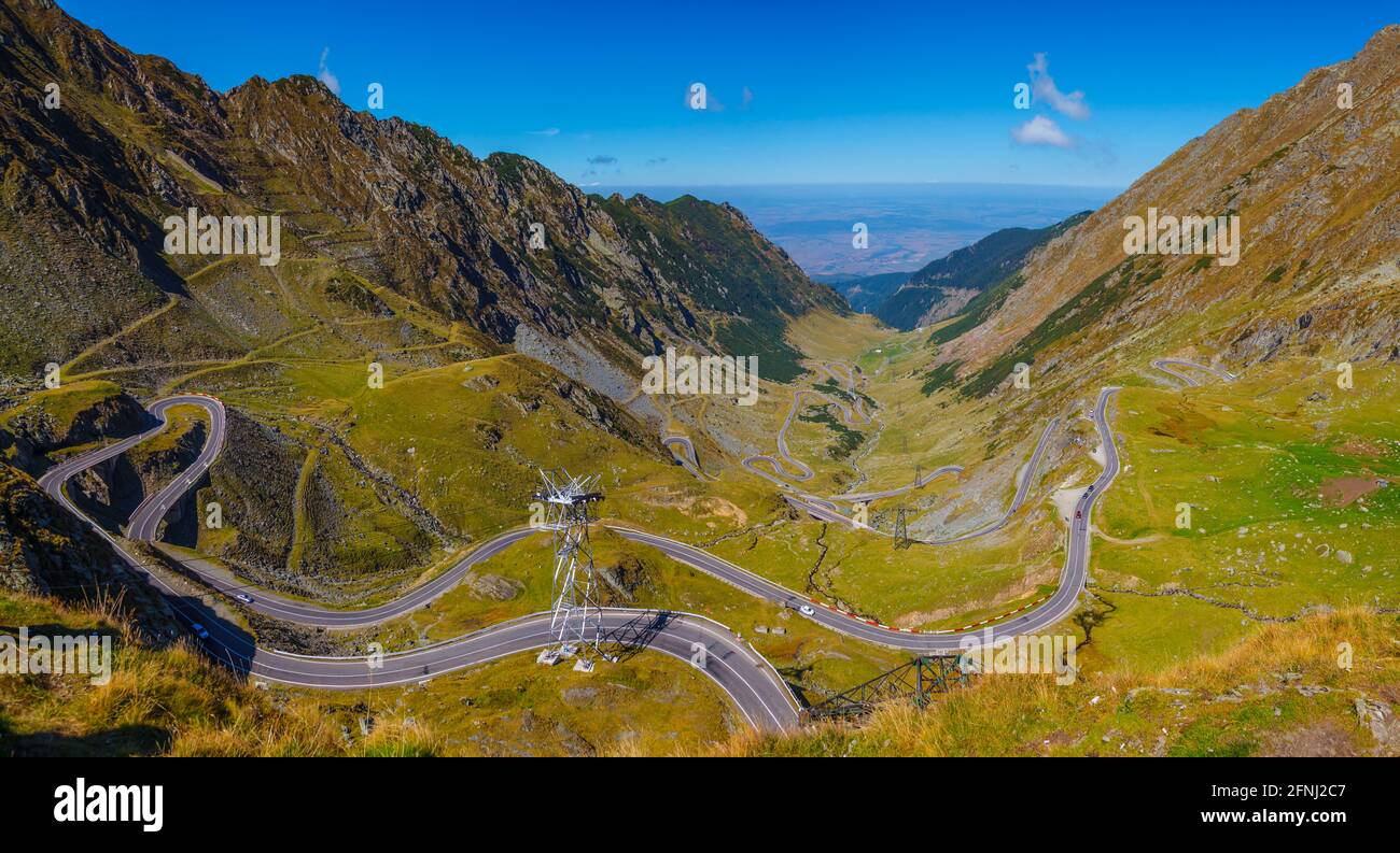 Route de transfagarasan montagnes fagaras Banque de photographies et d ...