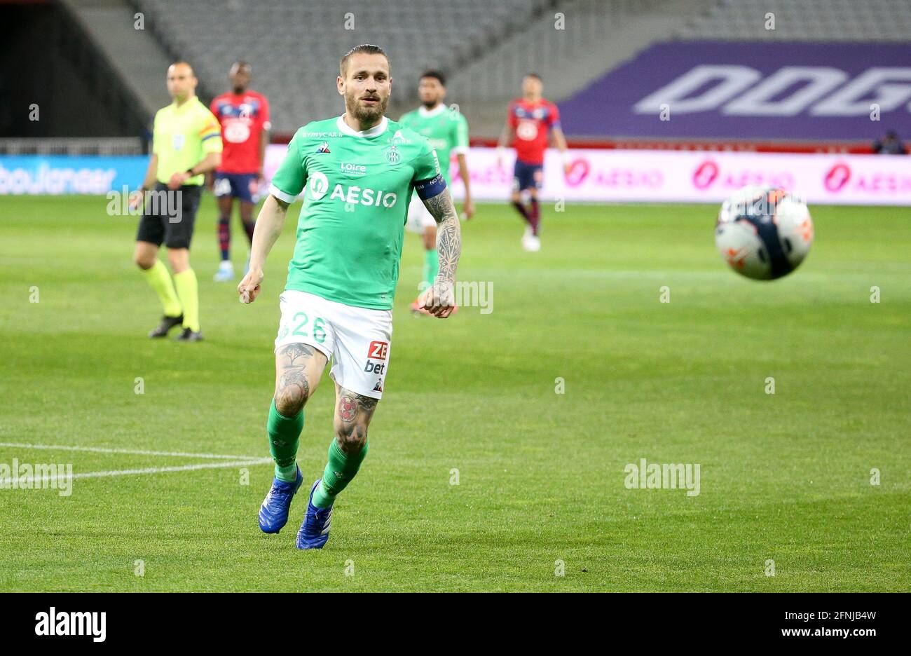 Mathieu Debuchy de Saint-Etienne lors du championnat de France Ligue 1 ...