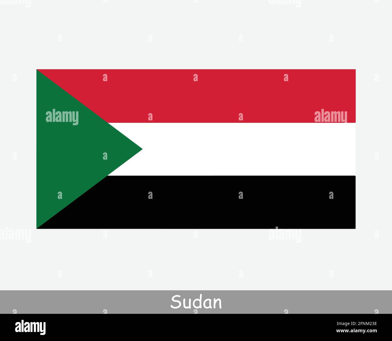Drapeau national du soudan Banque d'images vectorielles - Alamy