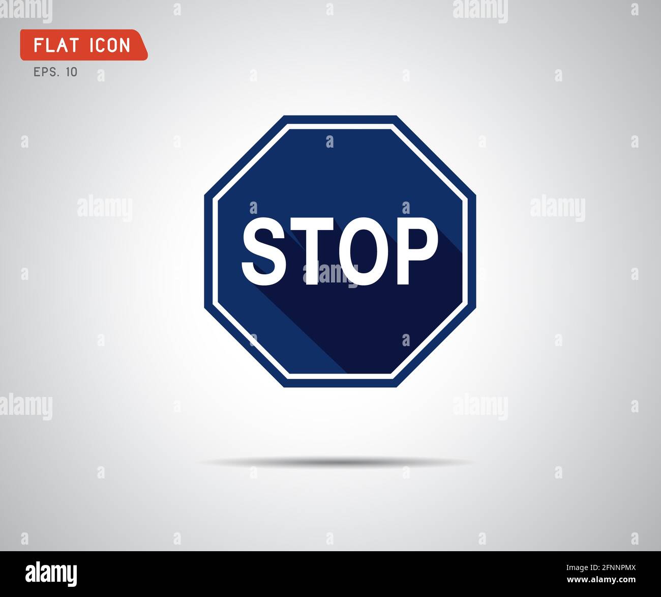 Icône d'arrêt, aucun symbole d'interdiction, cercle rouge, symbole d ...