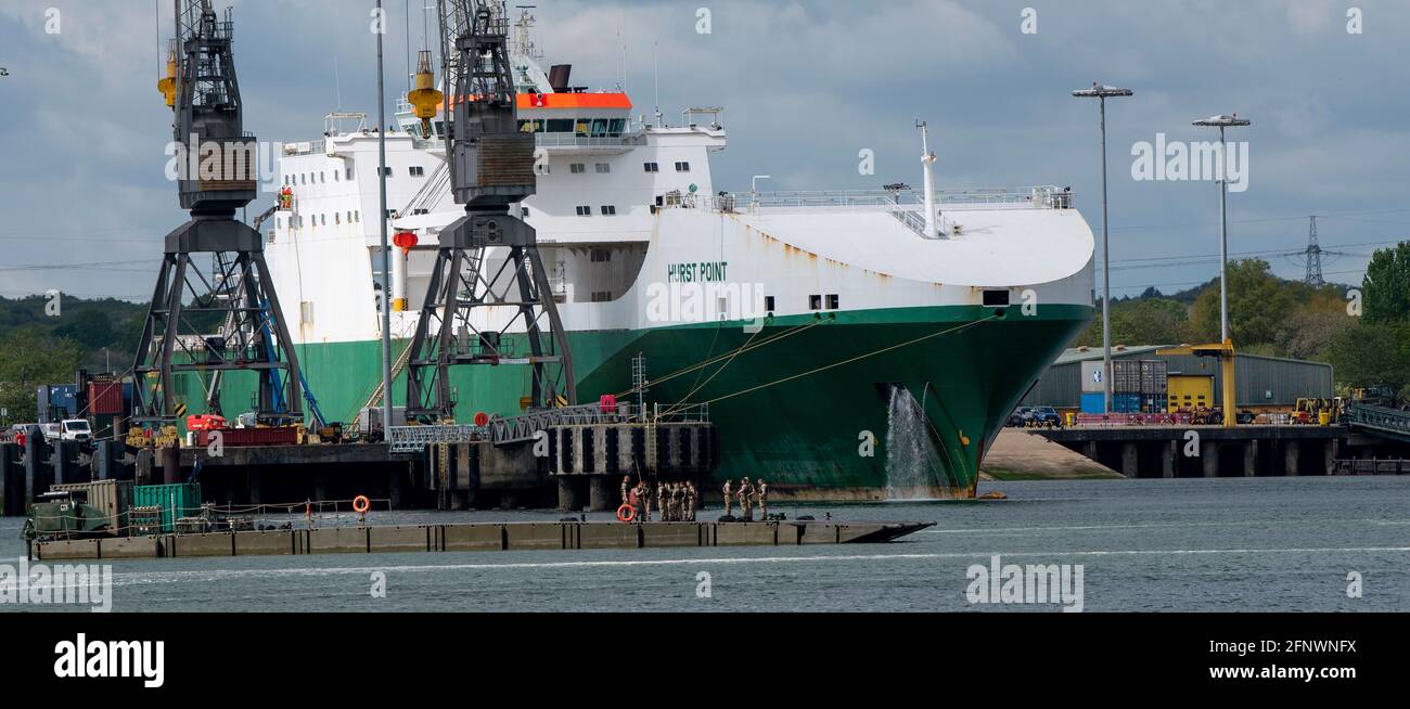Marchwood, Southampton, Royaume-Uni. Mai 2021. Personnel militaire à ...