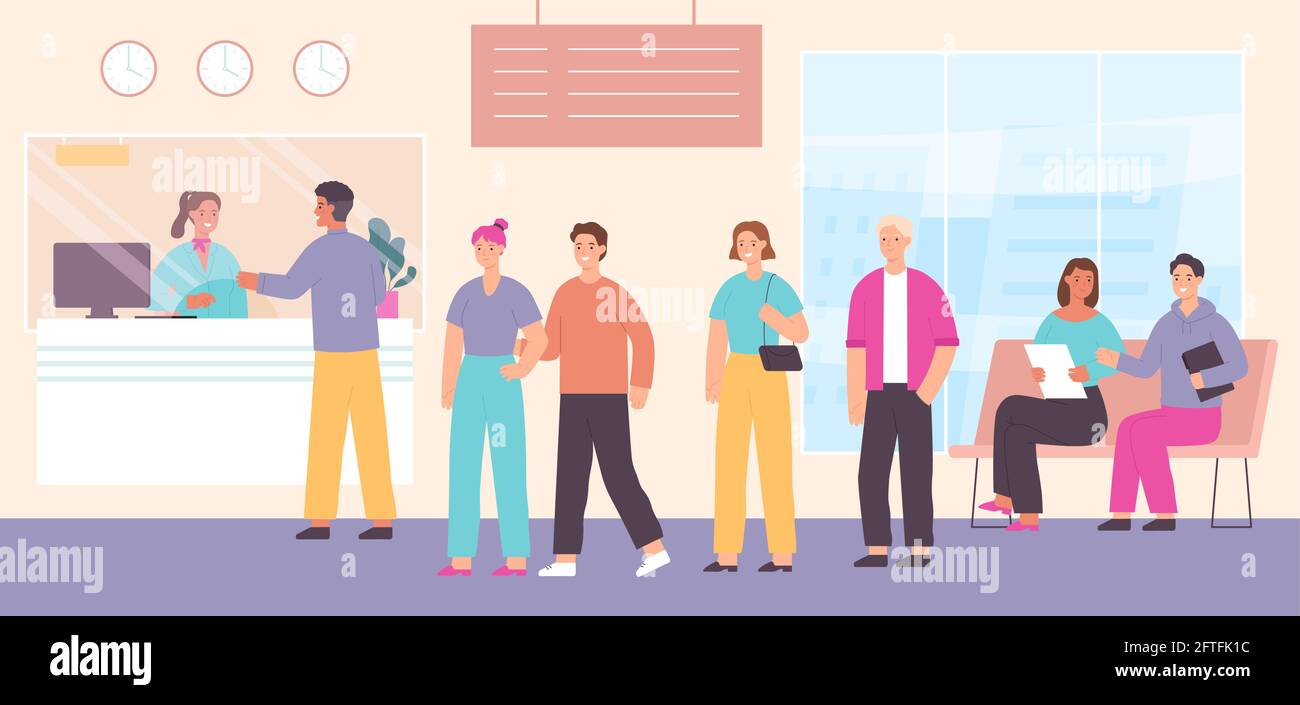 Inside bank queue Banque de photographies et d’images à haute ...