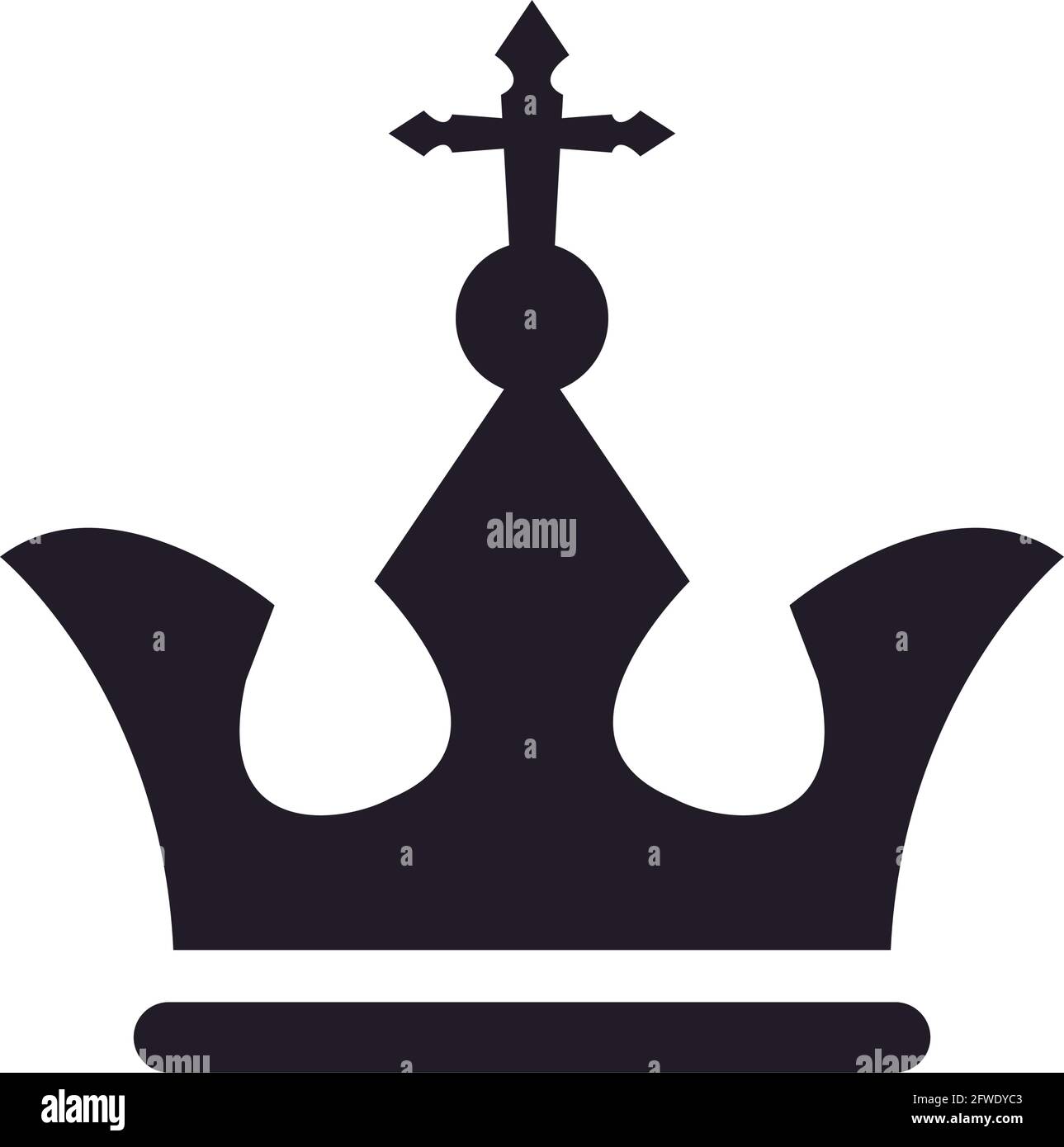 Silhouette de la couronne Banque d'images détourées - Alamy