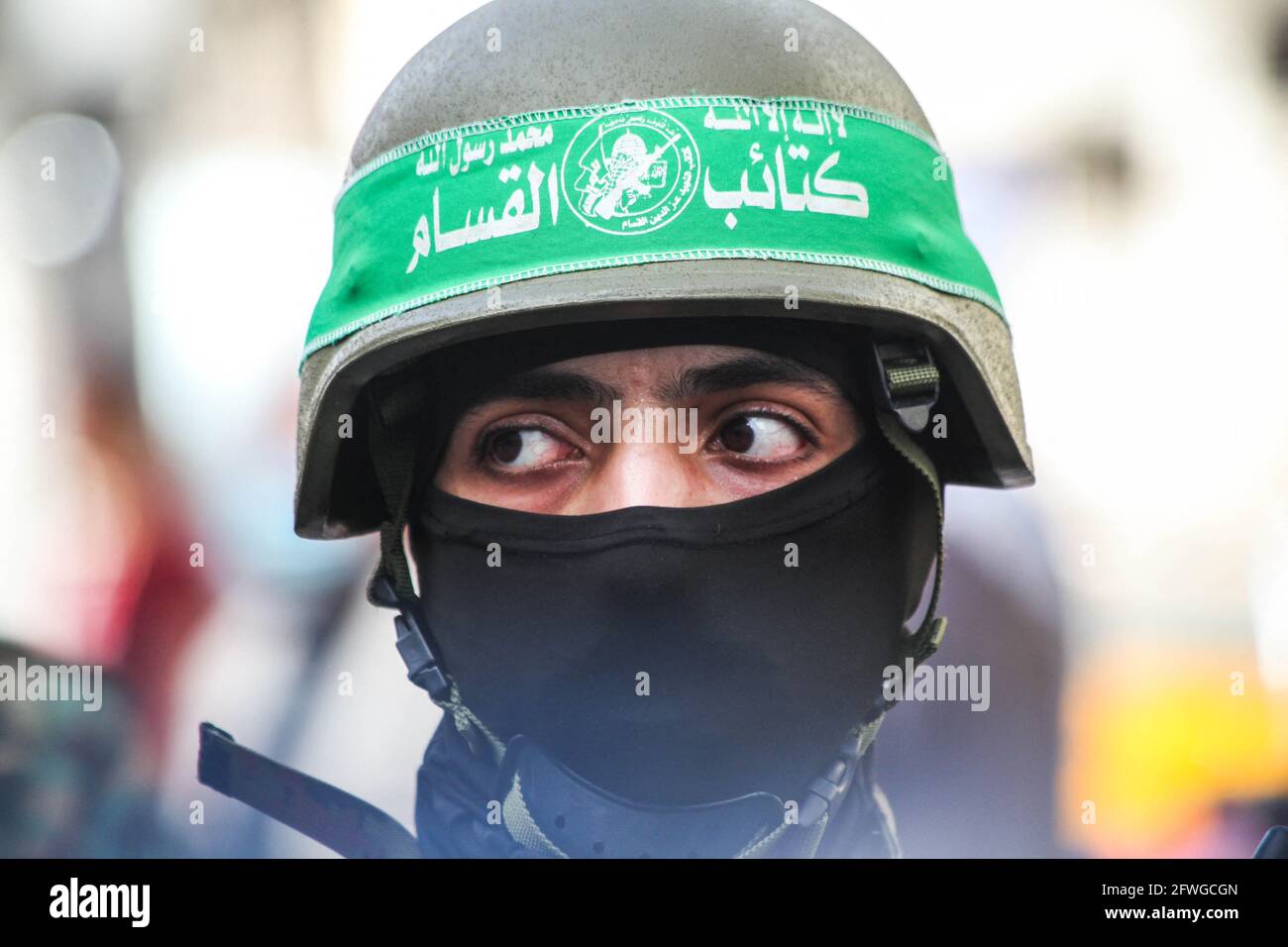 Gaza, Palestine. 22 mai 2021. Des membres des brigades Al-Qassam, l ...