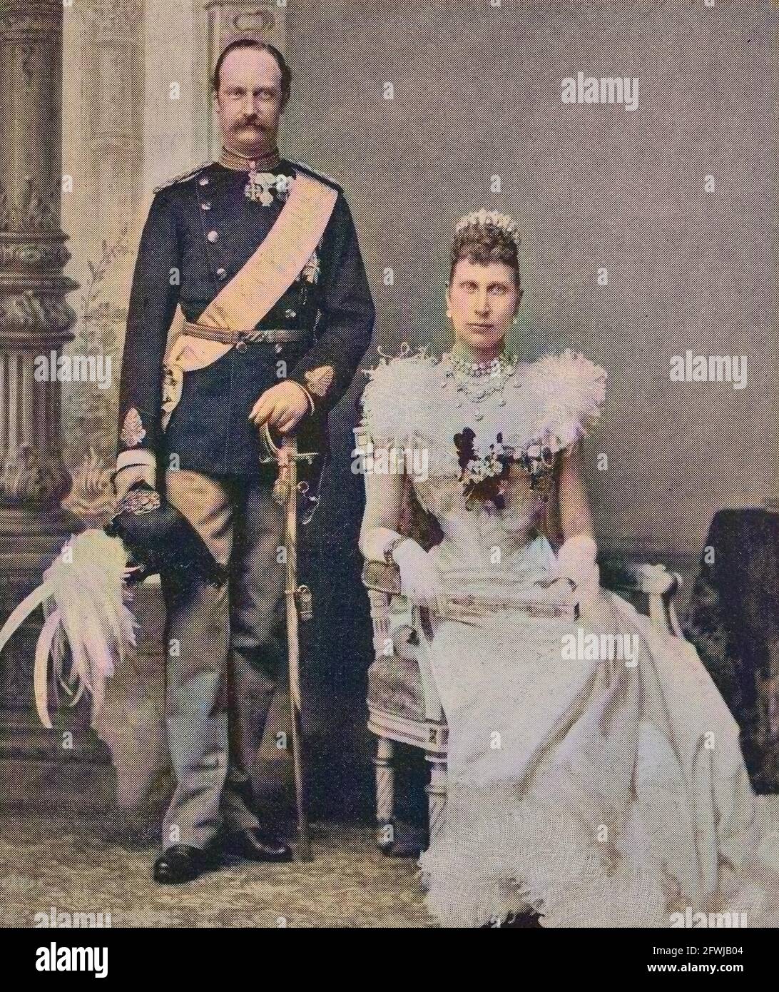 Frederick VIII, 1843 - 1912, a été roi du Danemark de 1906 à 1912 et ...