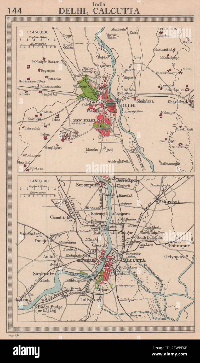Old map of calcutta Banque de photographies et d’images à haute ...