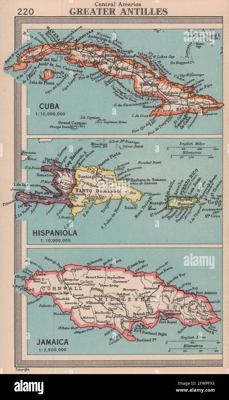 Map of hispaniola Banque de photographies et d’images à haute ...
