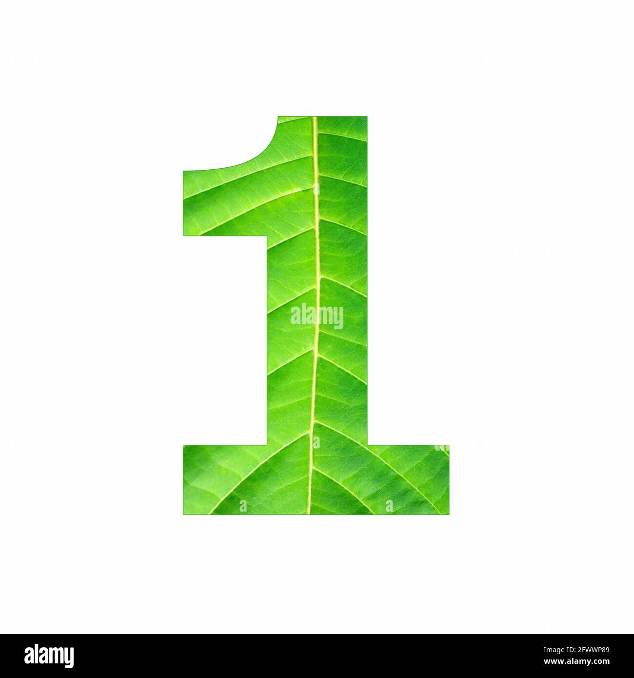 Chiffre 1 vert Banque de photographies et d’images à haute résolution ...