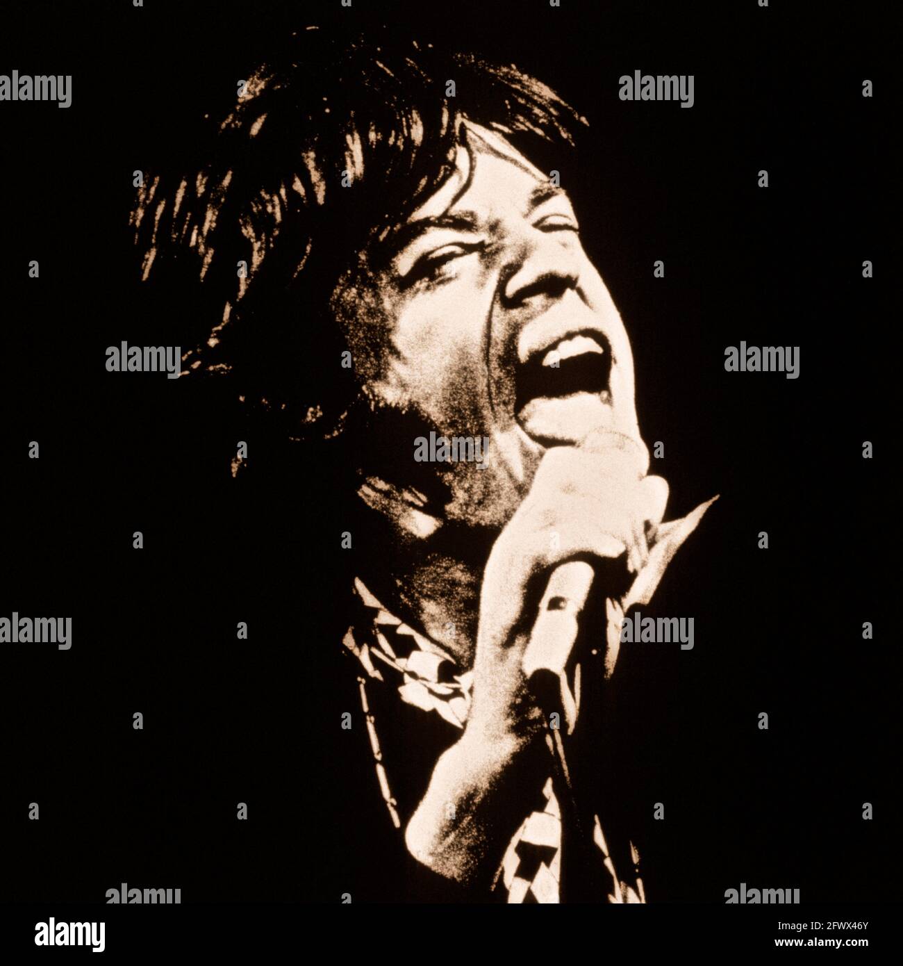The rolling stones mick jagger singing Banque de photographies et d ...