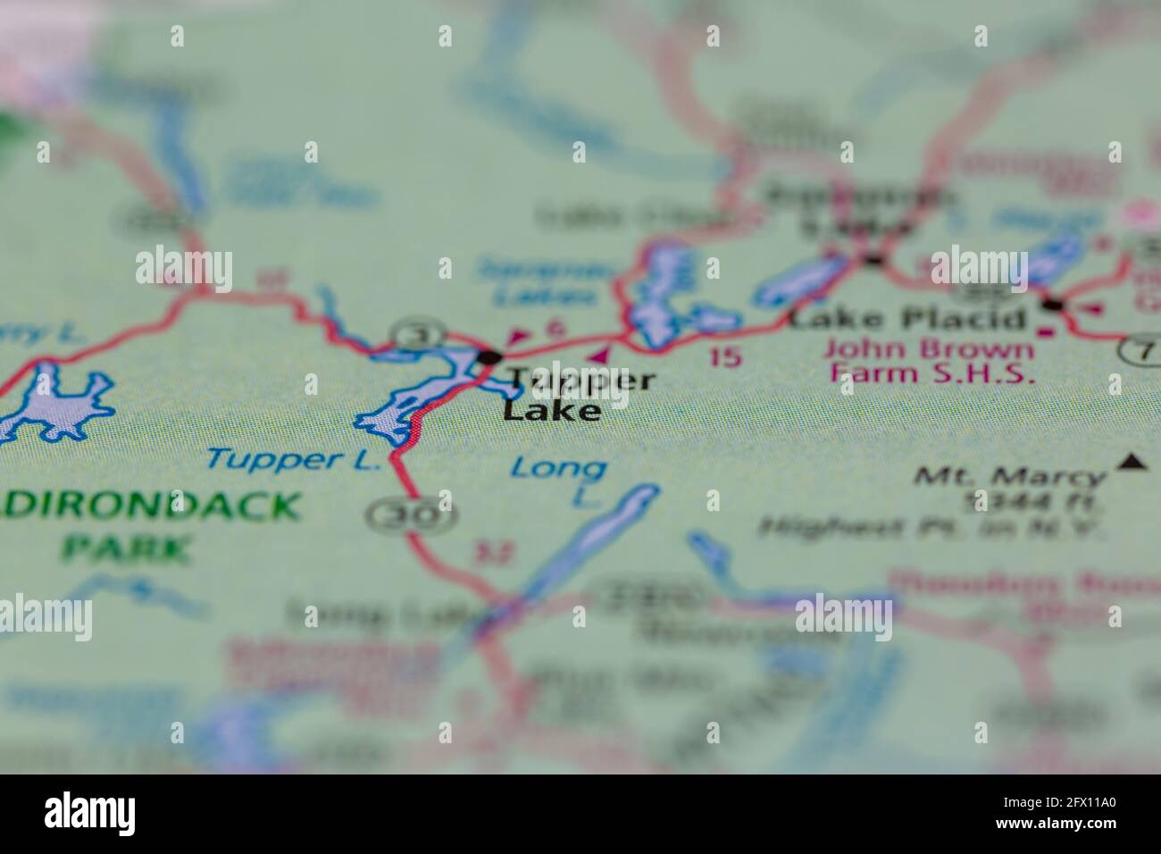 Carte du lac tupper nouveau Banque de photographies et d’images à haute ...