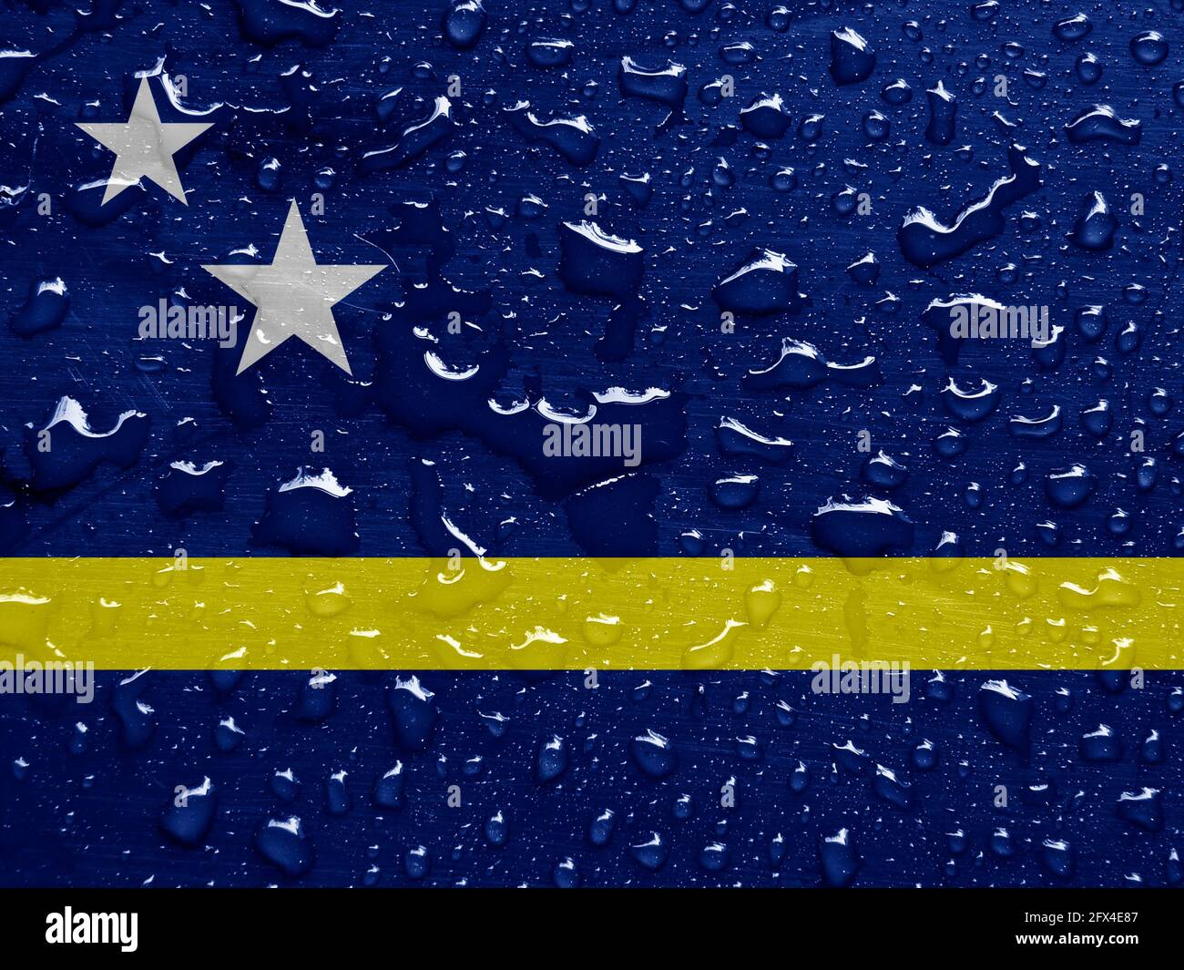 Flag of curacao Banque de photographies et d’images à haute résolution ...
