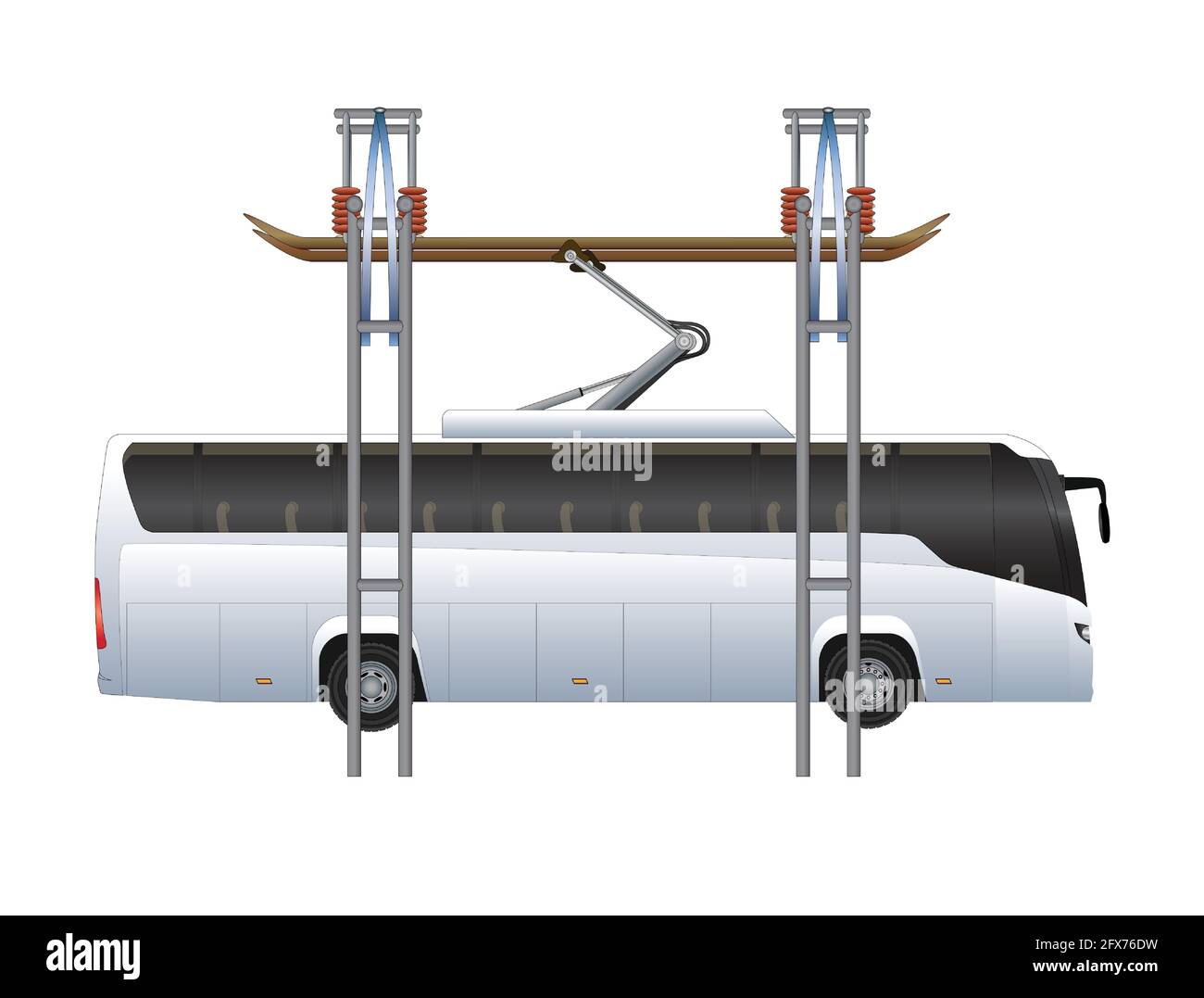 Pantograph bus Banque d'images vectorielles - Alamy