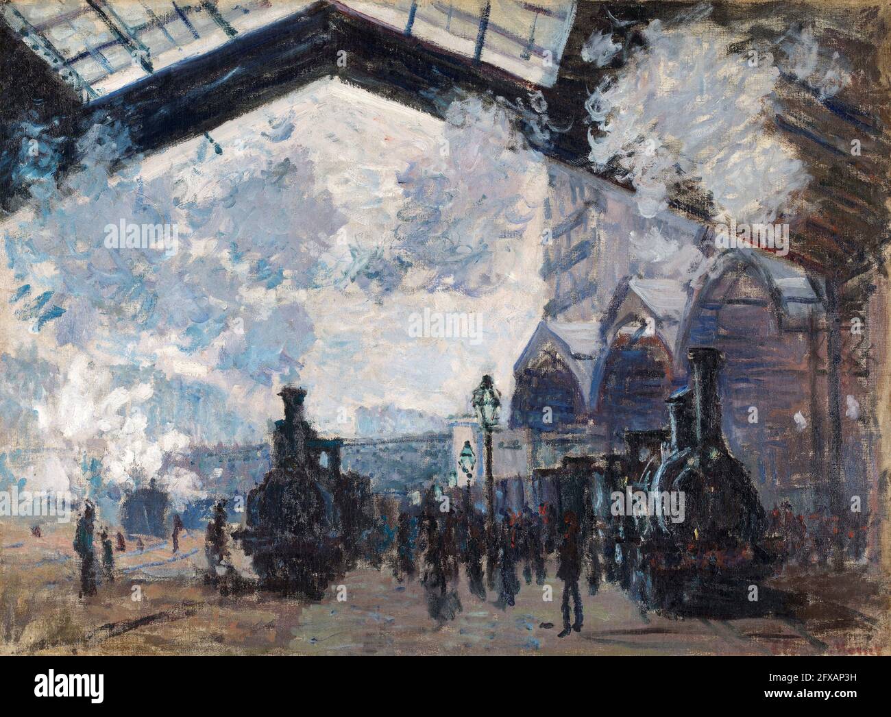 La gare saint lazare monet Banque de photographies et d’images à haute ...