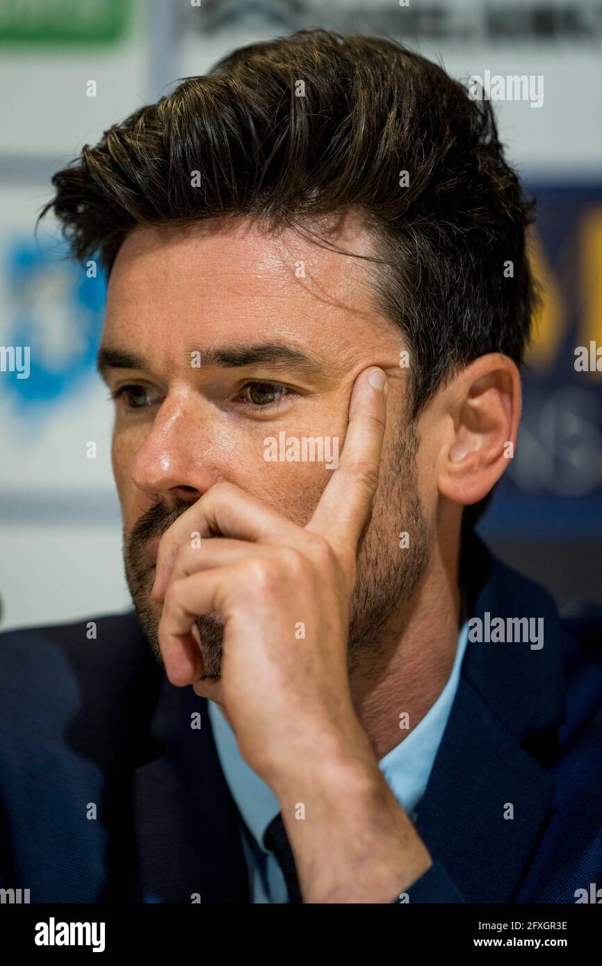 Sébastien Ronse photographié lors d'une conférence de presse de l ...