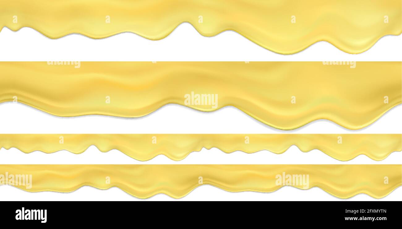 Ensemble de vecteur réaliste fromage fondu sans couture ou fondue au ...