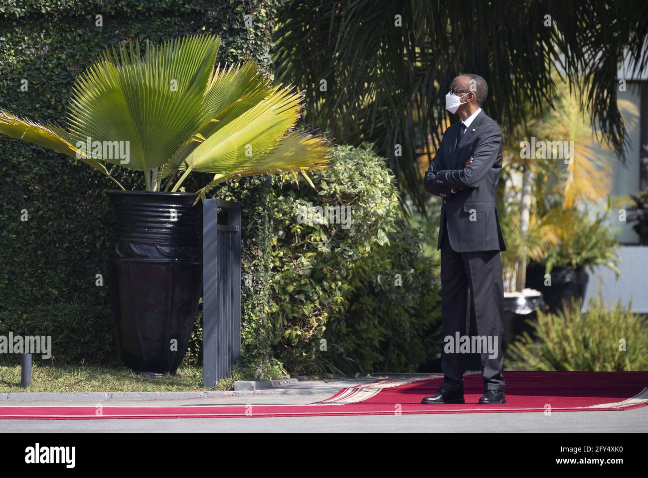 Le président rwandais Paul Kagame au Palais présidentiel de Kigali, le ...