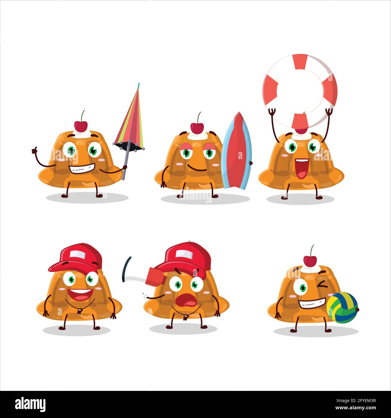 Boudin orange au visage heureux avec personnage de dessin animé de ...