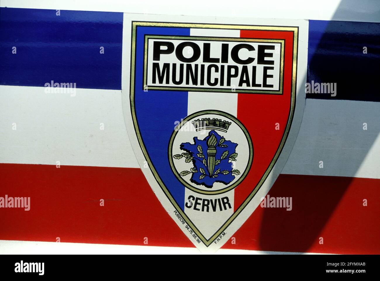 French police badge Banque de photographies et d’images à haute ...
