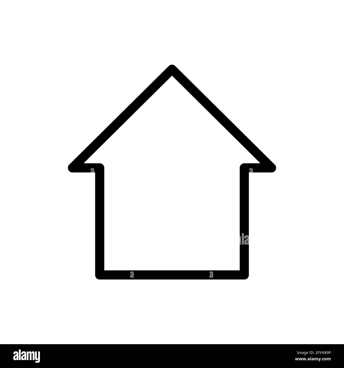 Icône Accueil. Pictogramme noir maison. Concept de page d'accueil ...