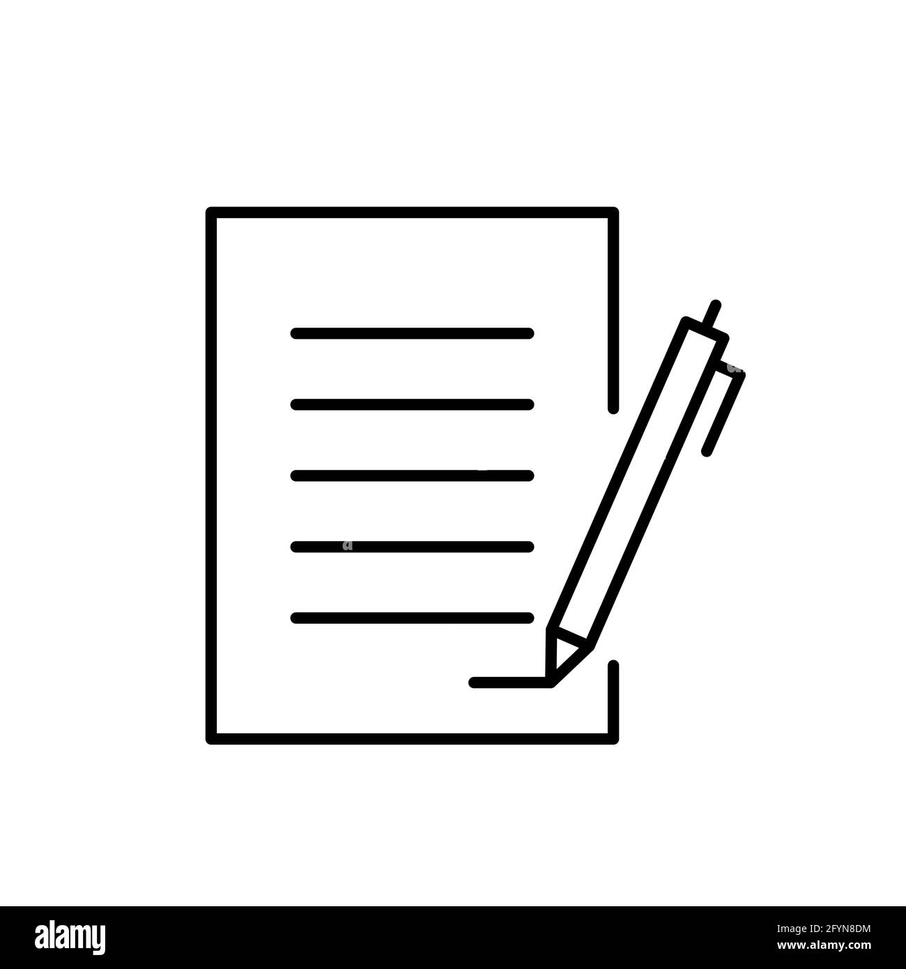 Contrat symbole Banque d'images vectorielles - Alamy