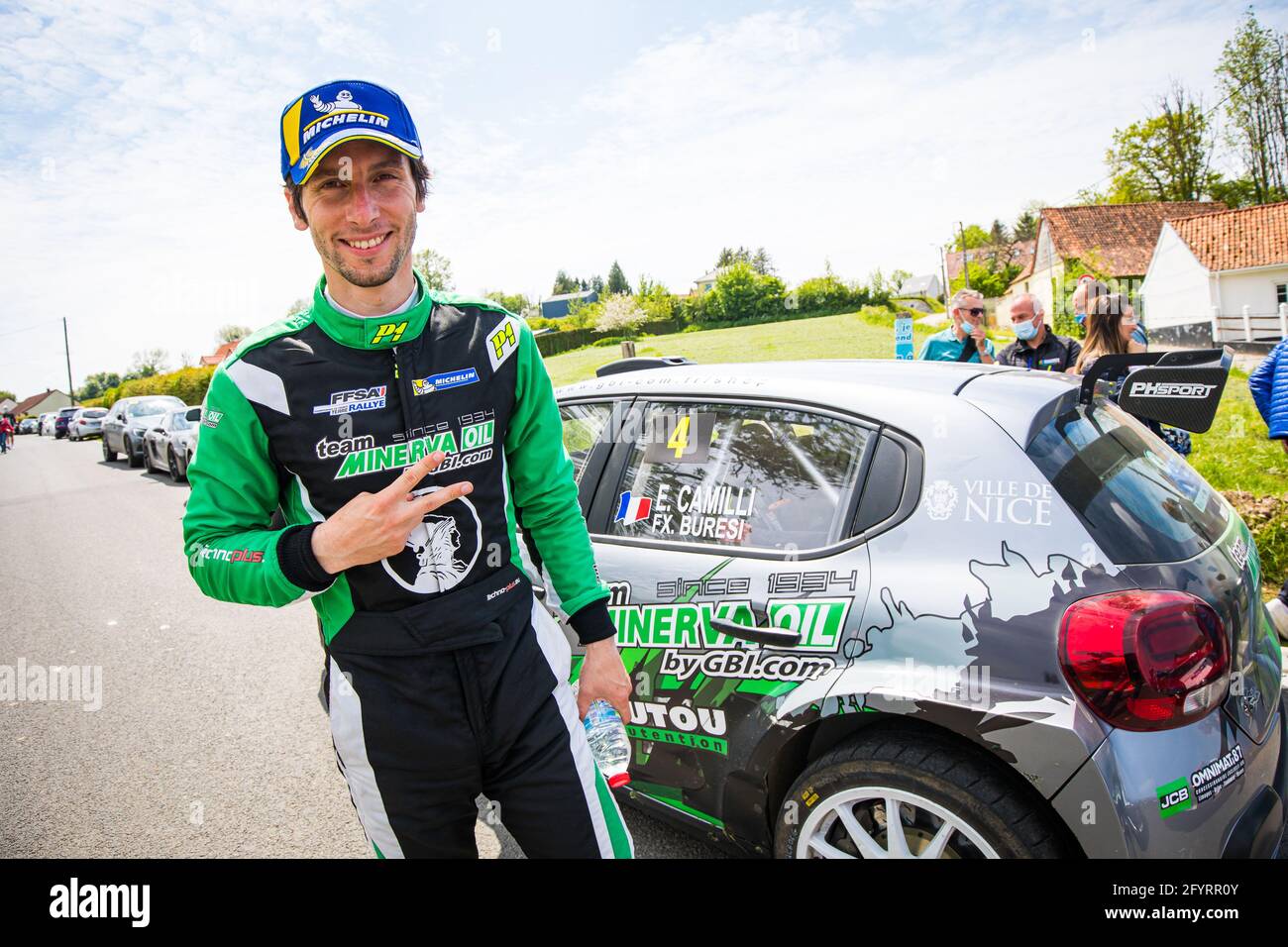 CAMILLI Eric, pH SPORT par Minerva Oil, Citroën C3, portrait pendant le ...