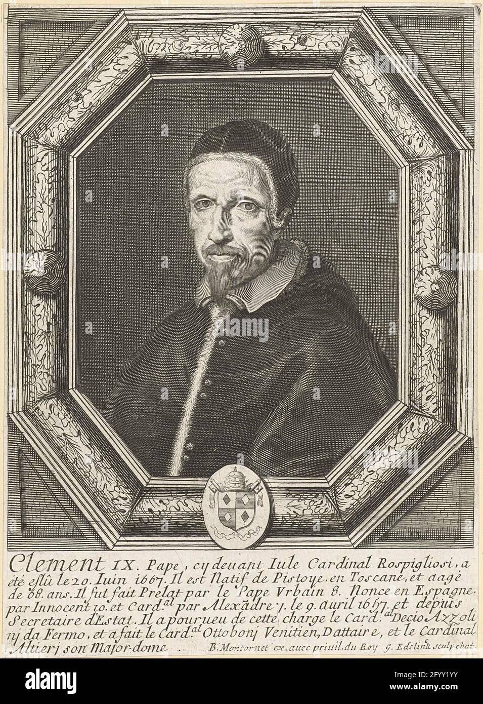 Cadre octogonal clemens ix Banque de photographies et d’images à haute ...
