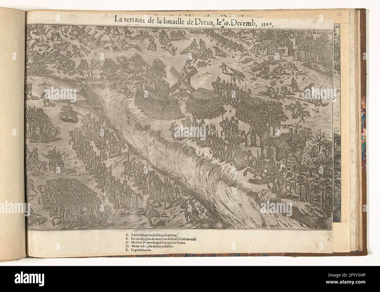 Retraite après la bataille de Dreux, 1562; la Retrite de la bataille de ...