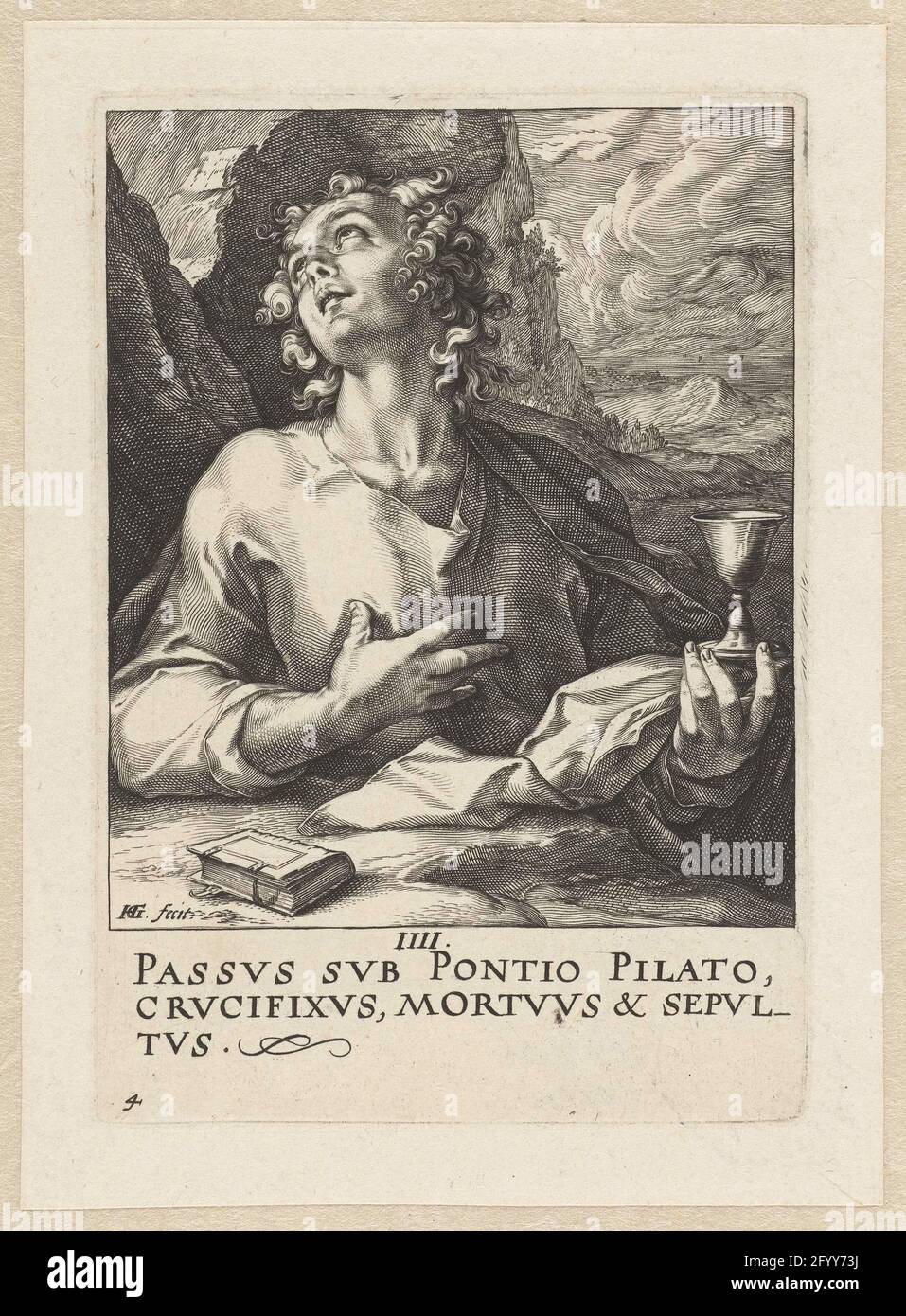 L'apôtre Jean; le Christ, les douze apôtres et le Saint Paul. Le Saint ...