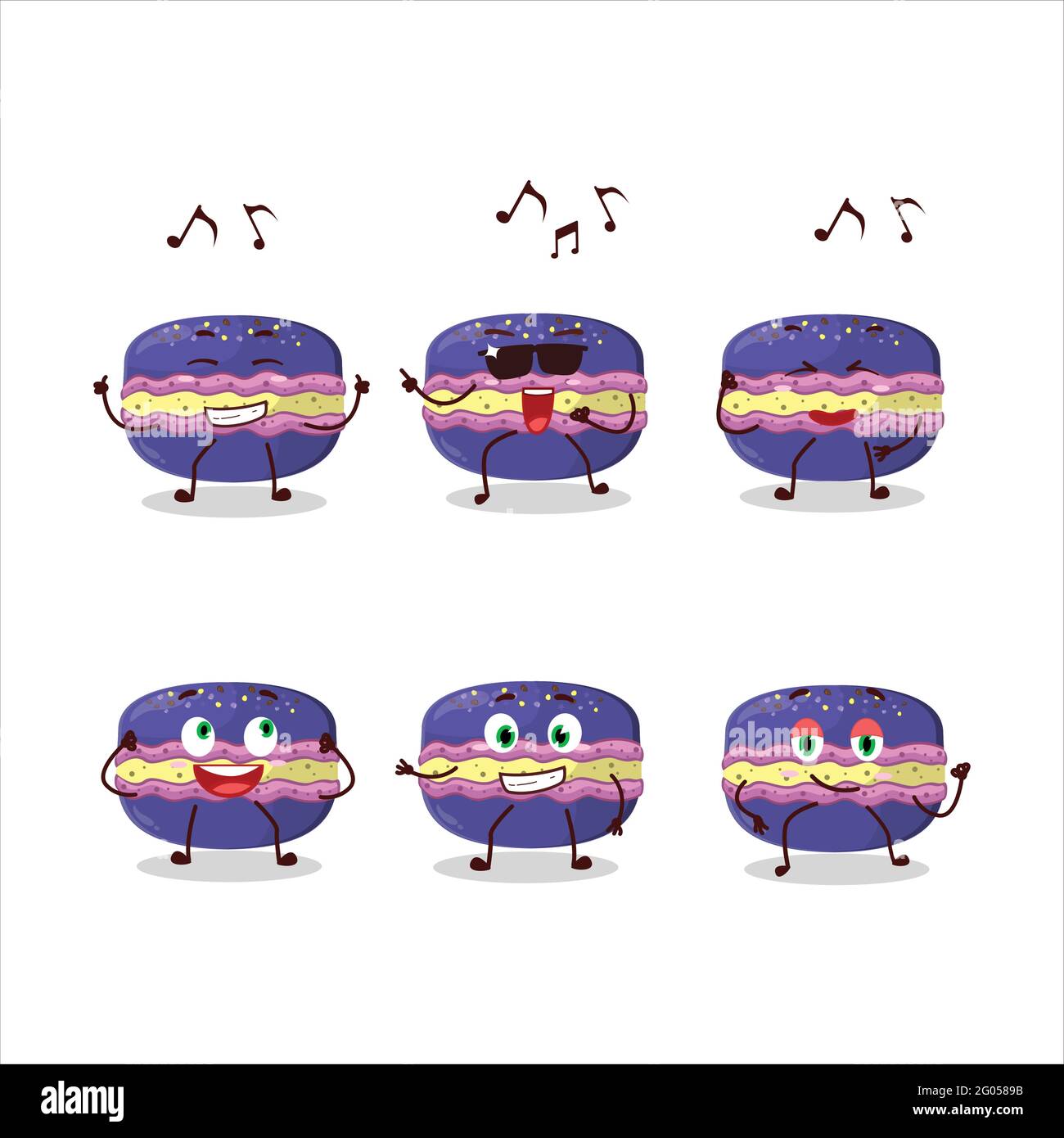 Une image de raisin macaron danseur personnage de dessin animé ...