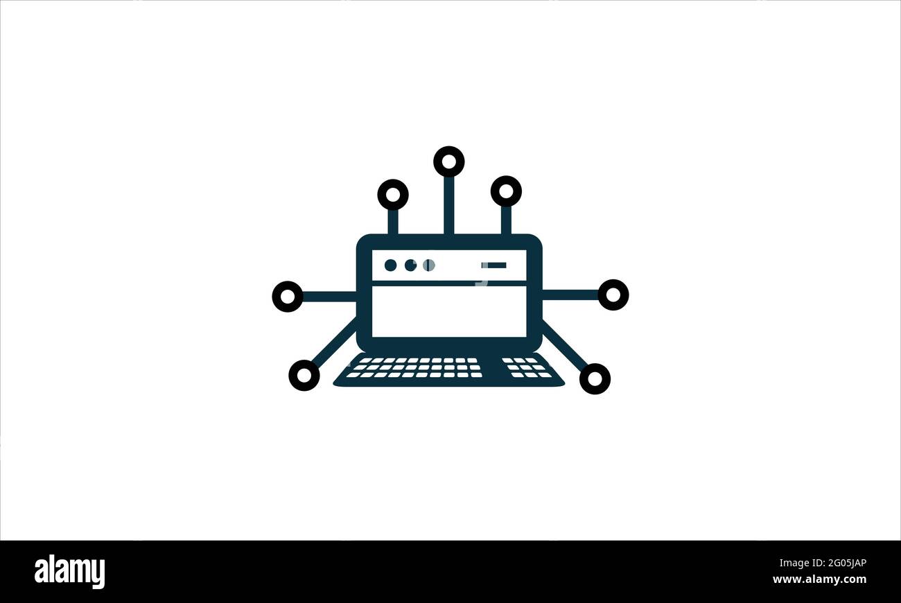 Informatique Logo Vector Vectors Banque d'image et photos - Alamy