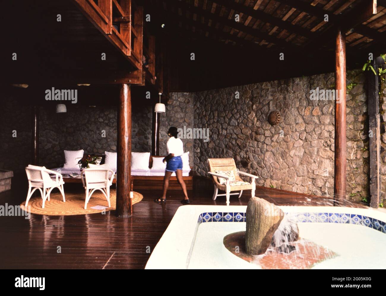 Années 1990 Sainte-Lucie (Caraïbes orientales) - Ladera Resort, célèbre ...