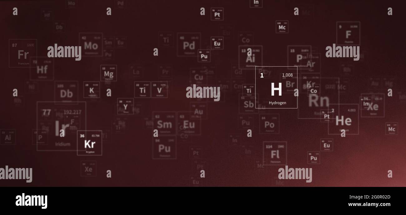 Tableau de classification périodique Banque de photographies et d ...