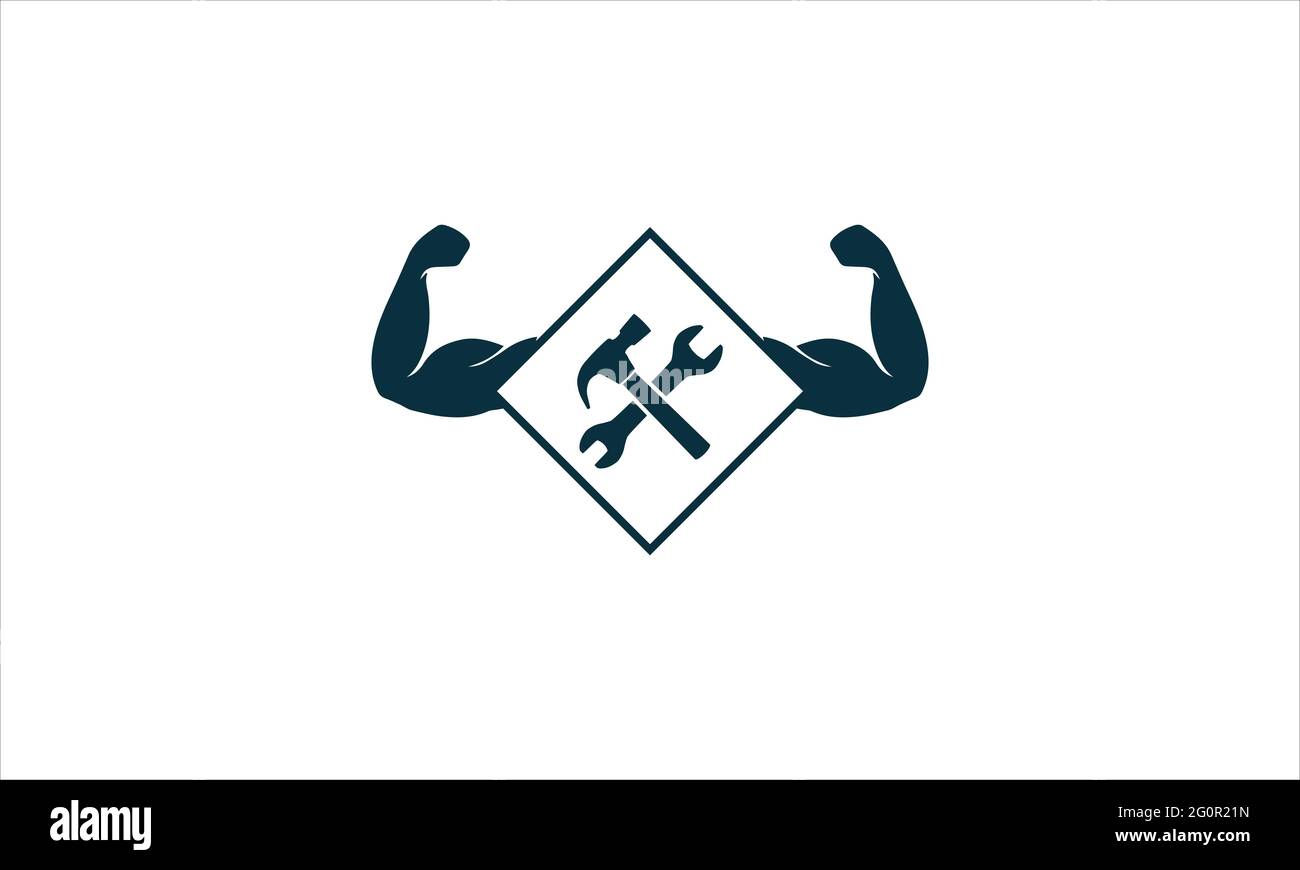Logo de bodybuilder Banque d'images vectorielles - Alamy